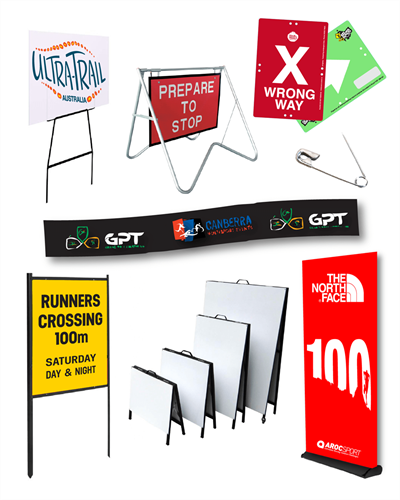Race Bibs Australia - EVENT SIGNAGE & ACCESSORIES